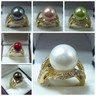 Noblest 10mm South Sea shell pearl Gemstone Jewelry 14K GP Ring Size: 7 ...