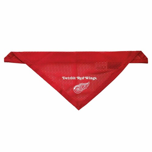 DETROIT RED WINGS DOG CAT MESH JERSEY BANDANA NO-TIE SMALL/MEDIUM ...