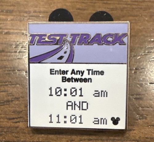 Test Track FastPass Fast Pass Pin Disney World Hidden Mickey Completer ...