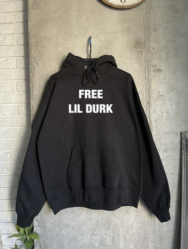 Men’s size 2XL Free Lil durk hoodie merch OTF black sweatshirt tour ...