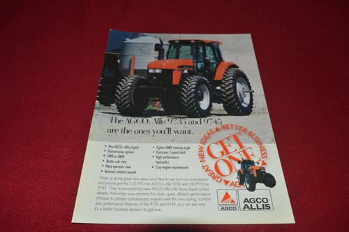 AGCO Allis Chalmers 9735 9745 Tractor Dealer's Brochure YABE18 | eBay