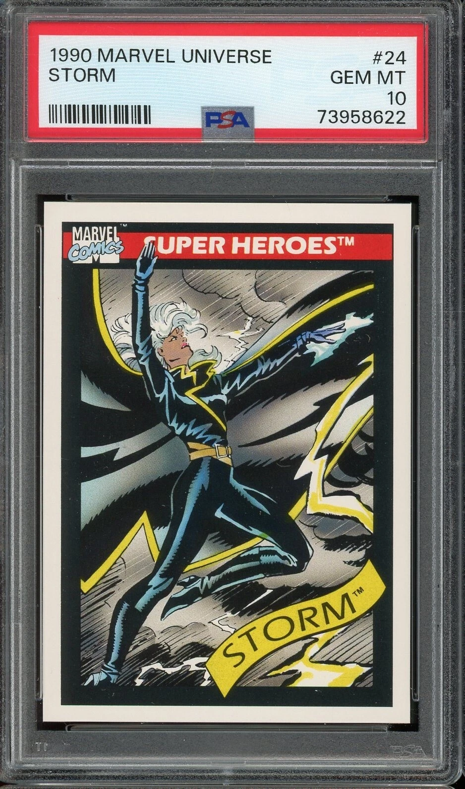 Storm 1990 Impel Marvel Universe #24 Base PSA 10 Price Guide - Sports ...