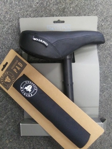 Haro seat and seat post combo and Premium (Haro) handlebar pad | eBay