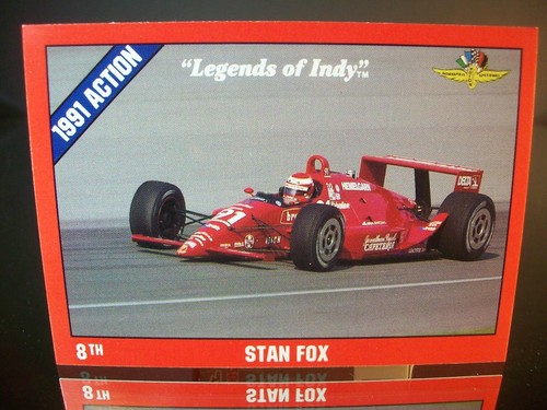 Stan Fox Legends Of Indy 1992 Card #9 Indianapolis Motor Speedway | eBay