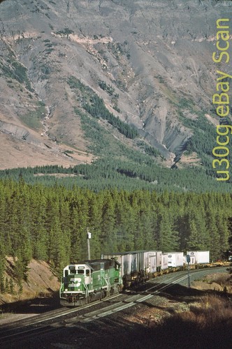 B Original Slide - BN Burlington Northern SD40-2 6814 Summit MT 1993 | eBay