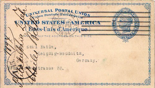 Pennsylvania Philadelphia, Pa. 1894 American Machine Type D6(1) 2c Blue ...