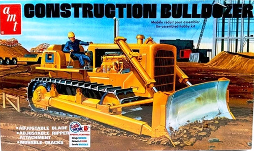 AMT Construction Bulldozer Model Kit 1/25 New | eBay