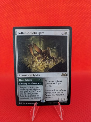 MTG Pollen-Shield Hare // Hare Raising 233 Wilds of Eldraine Magic | eBay
