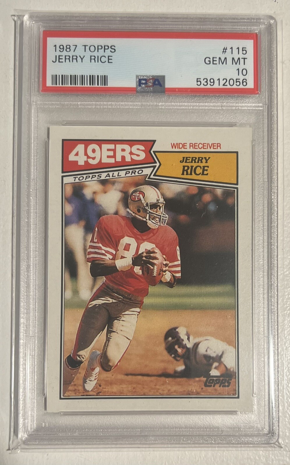 Jerry Rice 1987 Topps #115 Base Price Guide - Sports Card Investor