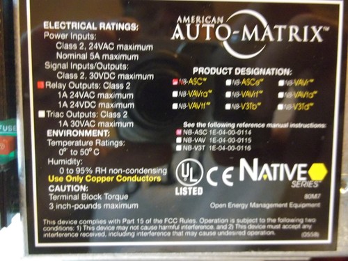 American Auto-Matrix NB-ASC Controller | eBay
