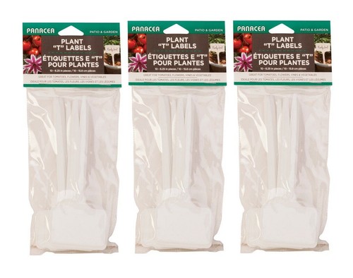 3 ~ Panacea 6" L X 2.25" X 1.5" White Easy To Write On Plastic Plant ...