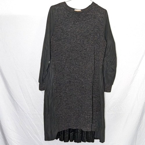Marigold Shadows Long Sleeve Dress Knit Front Avant Guard Lagenlook ...