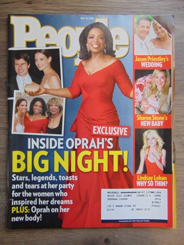 People Magazine May 30 2005 Oprah Winfrey Jason Priestley Sharon Stone ...