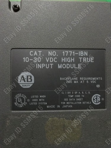 Allen-Bradley 1771-IBN 1771 Digital I/O DC Input and Output Modules | eBay