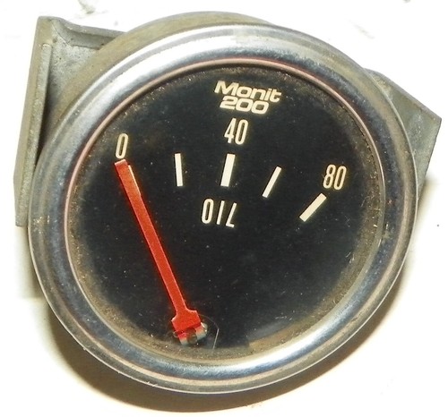 VINTAGE MORIT OIL PRESSURE GAUGE MECHANICAL HOT ROD RAT ROD 2 INCH | eBay
