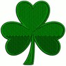 LUCKY GREEN CLOVER PATCH - IRISH SHAMROCK embroidered iron-on GOOD LUCK ...