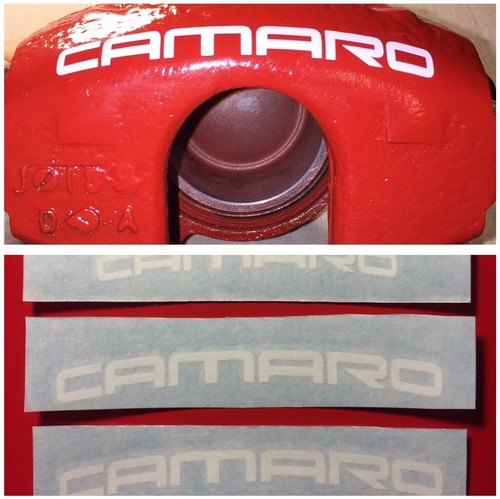 CAMARO Brake Caliper Decal Stickers Hi-Temp - 6 Diff Colors | eBay