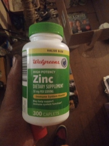 Walgreens Value Size Zinc 50 Mg 300 Caplets Immune System Health | eBay
