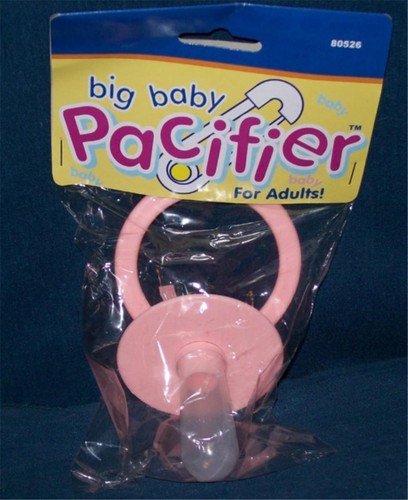 ADULT BABY PINK JUMBO PACIFIER COSTUME PROP NEW YEARS EVE 80527C | eBay