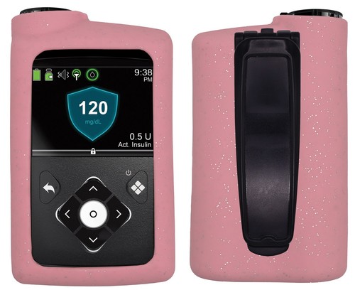 Glitter Silicone case For Medtronic minimed Pump (640G/650G/670G/680G ...