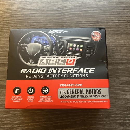 Metra Radio Interface General Motors 2000-2013 WM-GM11-SWC - New in Box ...