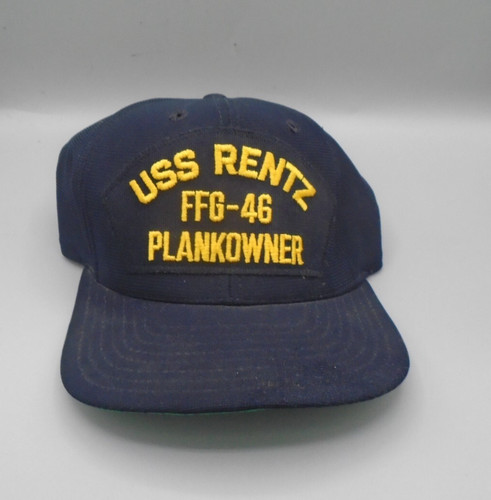 USS RENTZ FFG-46 PLANKOWNER BASEBALL CAP SNAP BACK~NWOT UNITED STATES ...