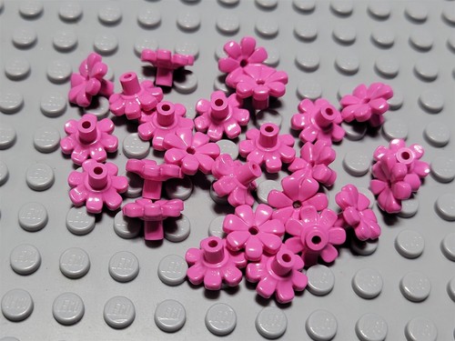 New LEGO Lot of 25 Dark Pink 1x1 Round Flowers | eBay