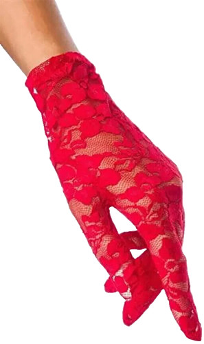Red Wedding Short Lace Gloves | eBay