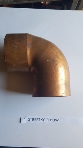 4" C Sweat Copper STREET 90 ELBOW Plumbing Fitting | eBay