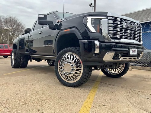 6 24" polished LEGION dually wheels IN STOCK with 35-12.50-24 inch ...