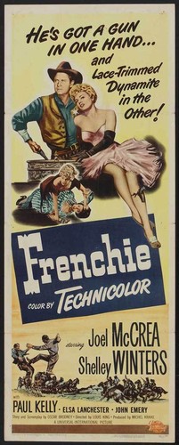 FRENCHIE Movie POSTER 14x36 Insert Joel McCrea Shelley Winters Paul ...