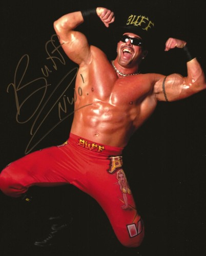 WCW BUFF BAGWELL NWO Autographed Color 8x10 Pic 2- WWE WCW Wrestling w ...