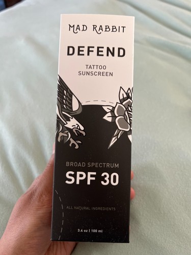 Mad Rabbit Defend Tattoo Sunscreen Natural Sunscreen SPF 30 - 3.4oz ...