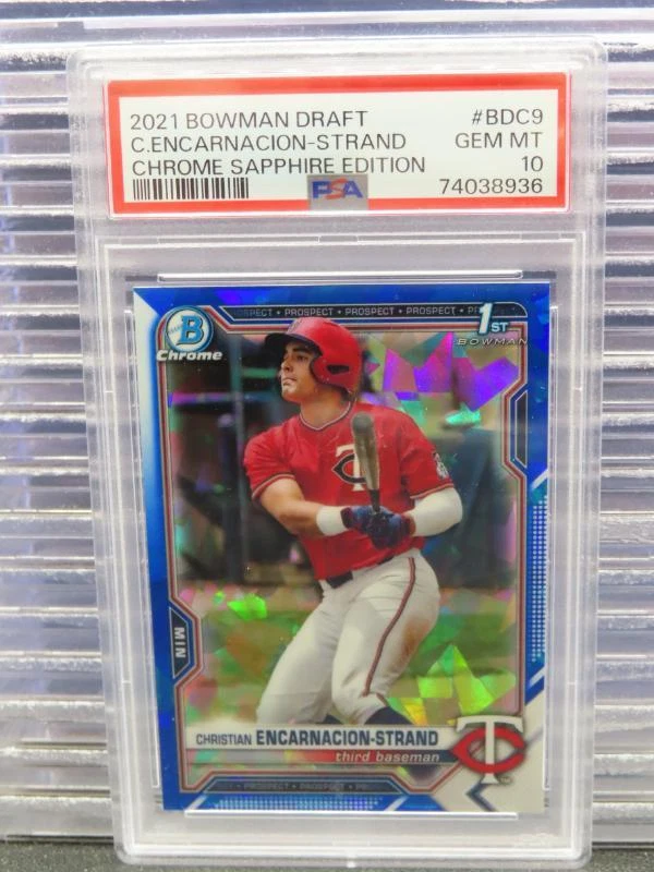 Christian Encarnacion-Strand 2021 Bowman Draft Sapphire Edition #BDC-9 ...