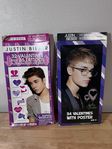2012 Justin Bieber Valentines Cards Lot Of 2 Plus Poster | eBay