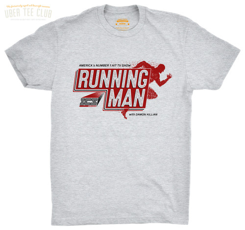 The Running Man Tee Mens TV Film Merch Geek Crew Neck Short Sleeve T ...