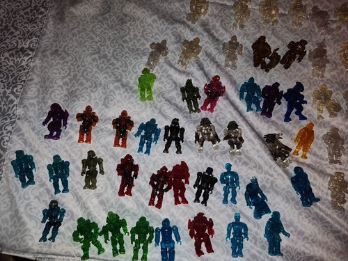 Mega Bloks Halo Translucent Active Camo Gummy Secret Rare Mini Figure ...