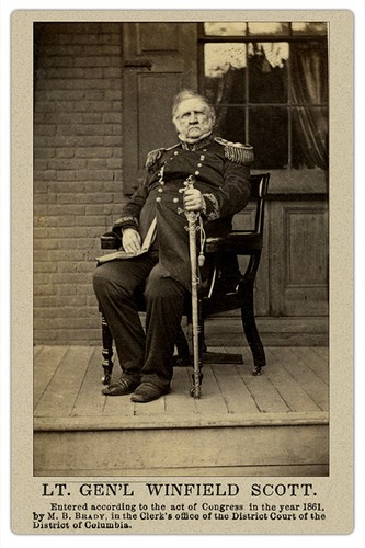 WINFIELD SCOTT Lt. General CIVIL WAR VINTAGE PHOTOGRAPH CARD CDV RP | eBay