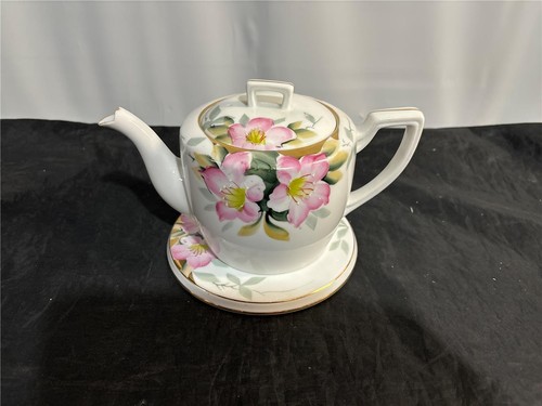 Noritake Azalea Teapot w/ Tea Tile Trivet #15 & #169 Red Mark | eBay