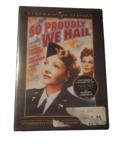 SO PROUDLY WE HAIL DVD NEW AND SEALED CLAUDETTE COLBERT REGION 1 | eBay