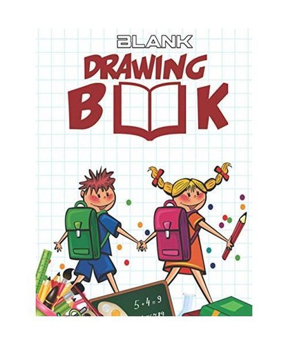 Blank Drawing Book:: Blank Sketchbook For Kids Cartoon Drawing Books ...