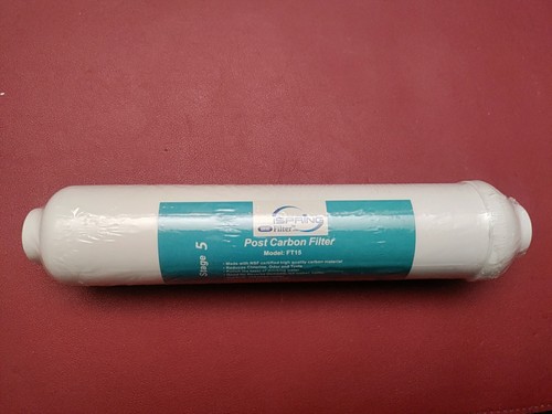 iSpring Inline Post Carbon Water Filter Ft15 Replacement Cartridge 1/4 ...