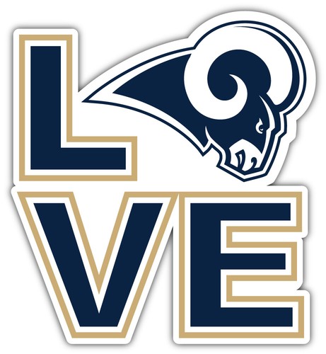 Los Angeles Rams NFL Sport Love Car Bumper Sticker Decal "SIZES'' | eBay