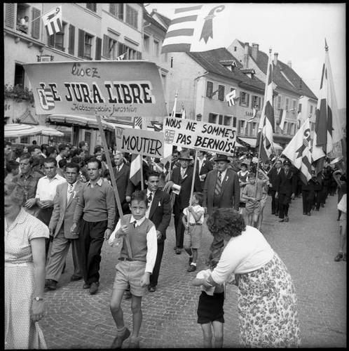 Festival of the Jurassic people in Delemont 1955 Switzerland Old Photo ...