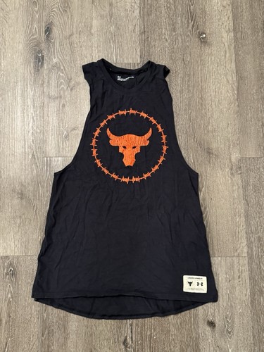 Under Armour Project Rock Tank Top Mens Medium Stringer Workout Gym ...