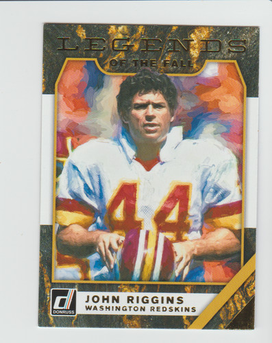 2019 Donruss Legends of the Fall #LF-12 John Riggins card, Washington ...
