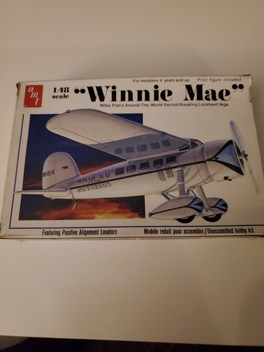 VINTAGE AMT 1/48 SCALE WINNIE MAE LOCKHEED VEGA MODEL KIT *COMPLETE ...