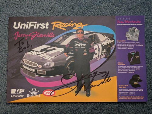 Jerry Glanville signed racing poster | eBay