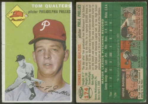 (4295) 1954 Topps 174 Tom Qualters Phillies-VG+ | eBay
