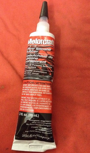 Motorcraft Clear Silicone Rubber TA-32 Ford General Purpose Acetoxy RTV ...